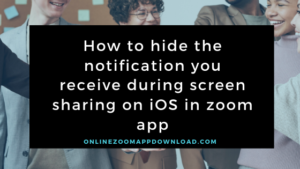 How to hide the notification you receive during screen sharing on iOS ...