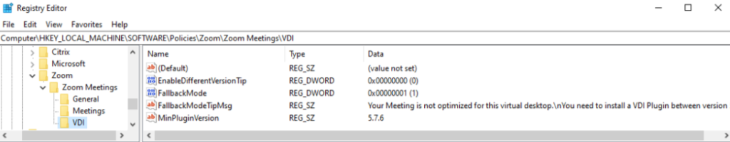 How to Manage the user experience for incompatible VDI plugins in Zoom App