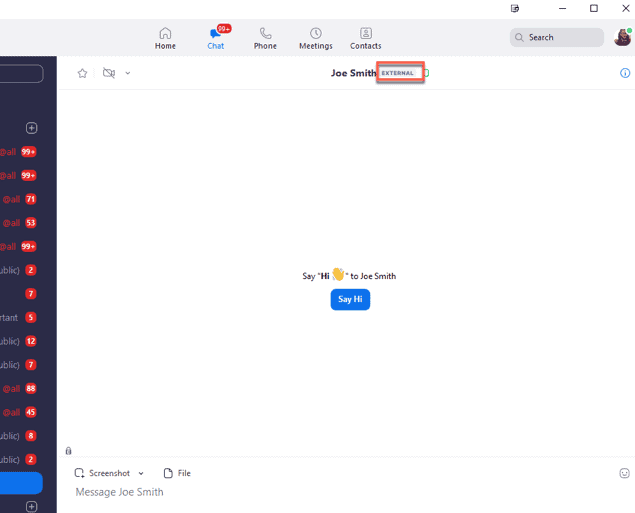 Creating and using chat channels in Zoom